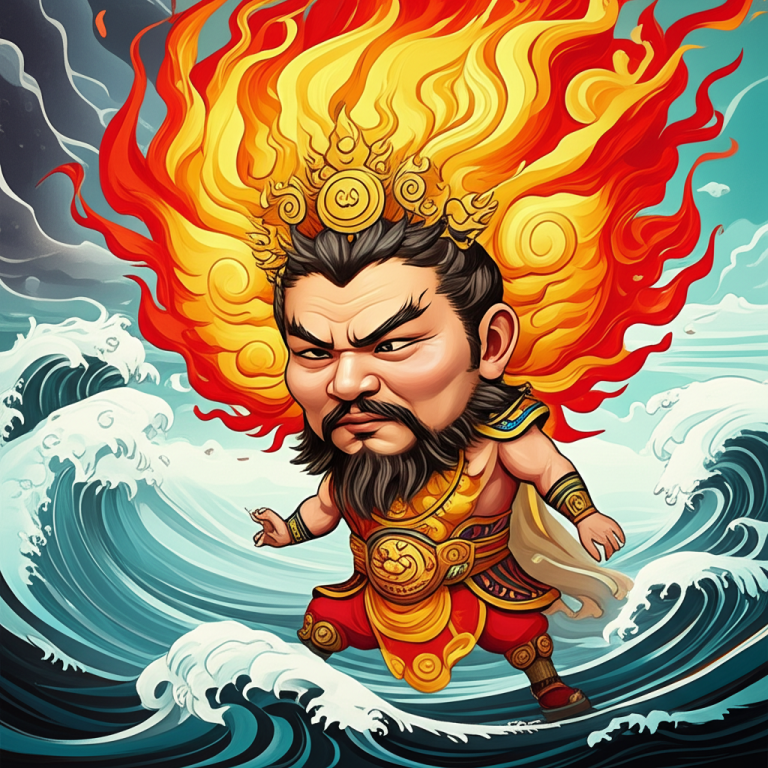 The Chronicle of Zhurong and the Eternal Sea: An Ancient Chinese Myth